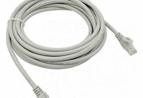 Патч-корд Buro UTP cat6 4 пары 5м, серый (UTP-6-5M