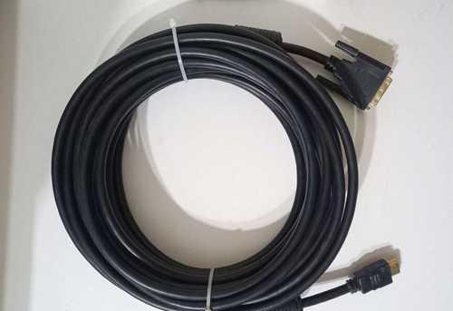 Продам кабель hdmi - DVI-I 10 метров