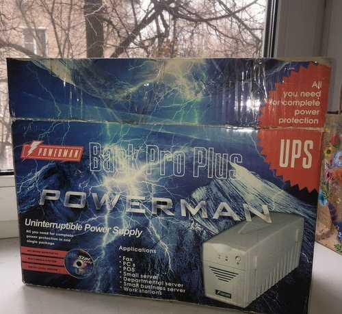 Ибп powerman back pro 500