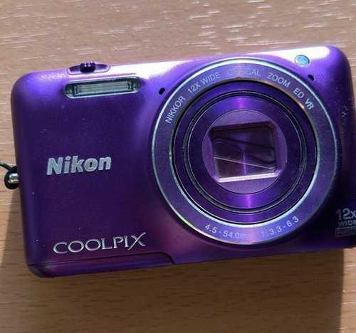 Компактный фотоаппарат nikon coolpix s6600 purple