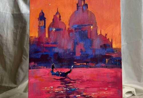 Интерьерная картина 30*40 "Вечерняя Венеция"