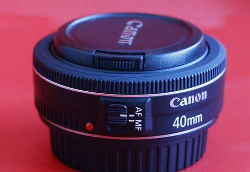 Объектив Canon EF 40mm F/2.8 STM