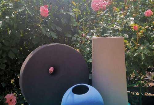 Вазы из керамики, минимализм (набор из трех ваз)