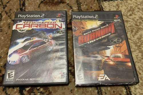 Need for speed Carbon и Burnout Revenge. Для PS2