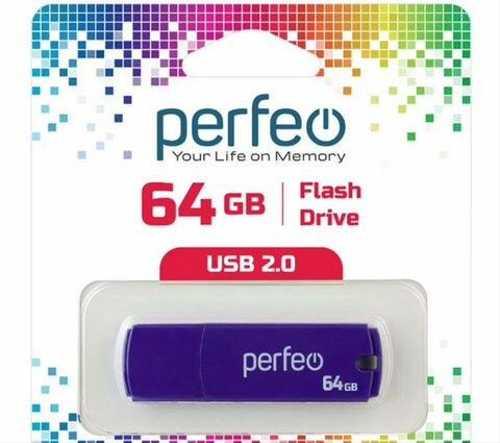 Флешка Perfeo USB 2.0 64GB C05 Purple