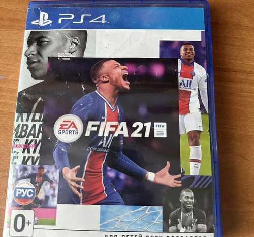 Диск FIFA 21 на PS4