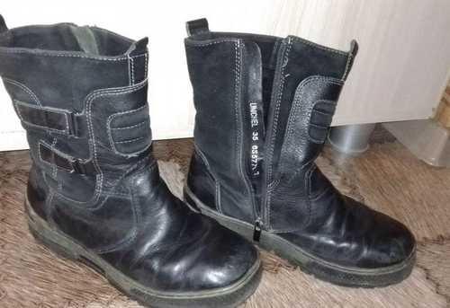 Туфли сапоги зима кожа р35-36