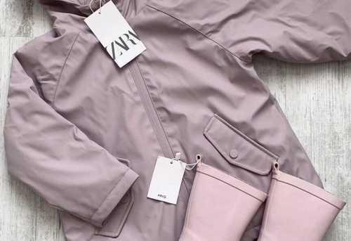 Утепленный плащь zara