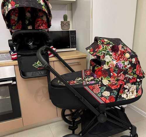 Коляска Cybex Priam 3 Spring Blossom 2в1