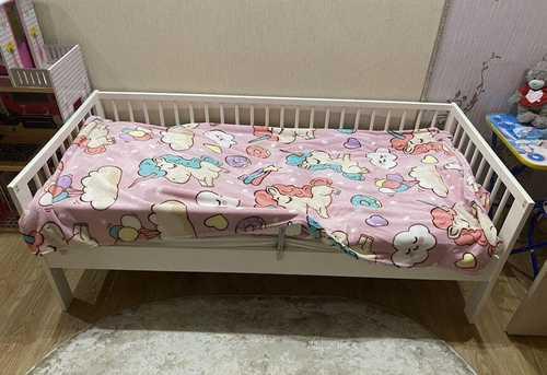 Детская кровать IKEA гулливер с матрасом