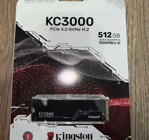 Накопитель SSD M.2 Kingston 512Gb KC3000