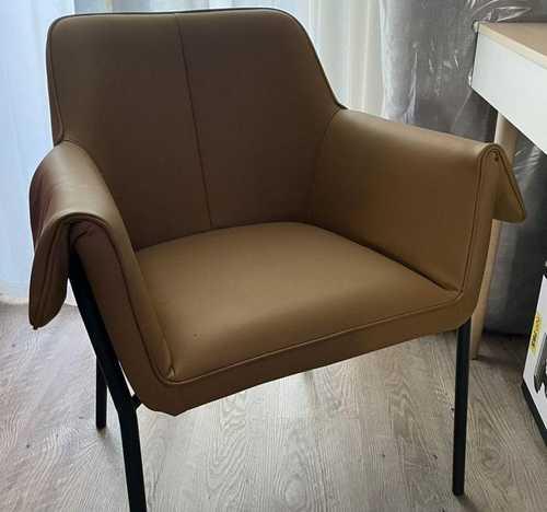 Кресло stool group Бесс, экокожа коричневая