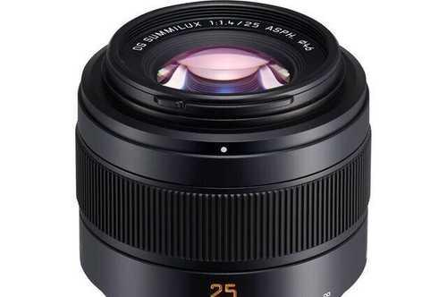 Объектив Panasonic Summilux 25mm f/1.4 II asph Lum