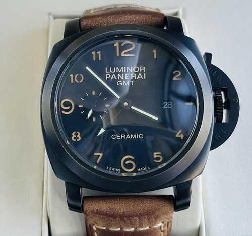 Мужские часы panerai Luminor GMT Black