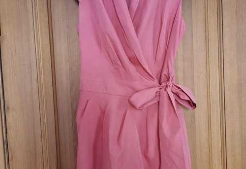 Платье-халат befree розовое размер 44