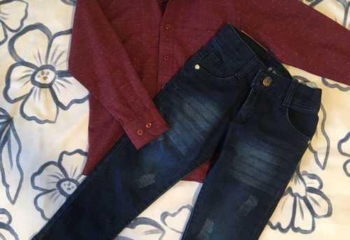 Рубашка и джинсы 104 110 костюм для мальчика