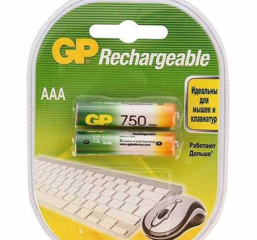 Аккумуляторы GP 75aaahc-2decrc2 750mAh #243402