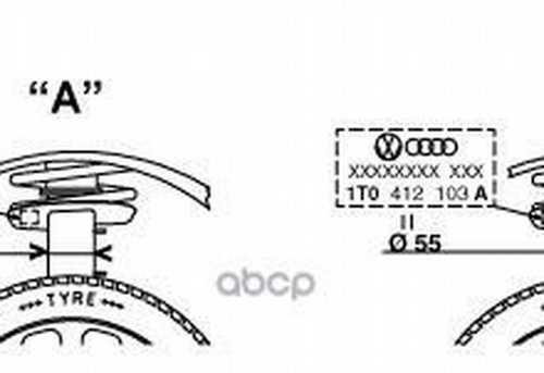 Амортизатор пер.audi A3 03/ VW golf V 03/ P