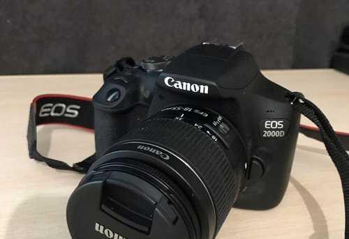 Зеркальный фотоаппарат Canon EOS 2000d