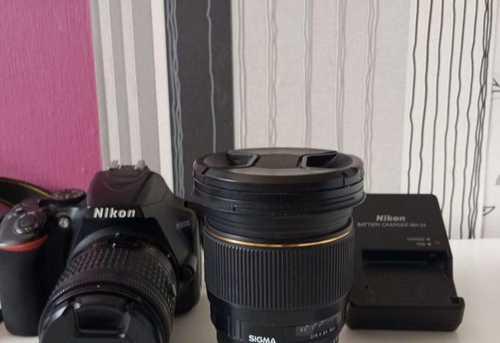 Nikon d3500 kit + Sigma 20 mm f1.8