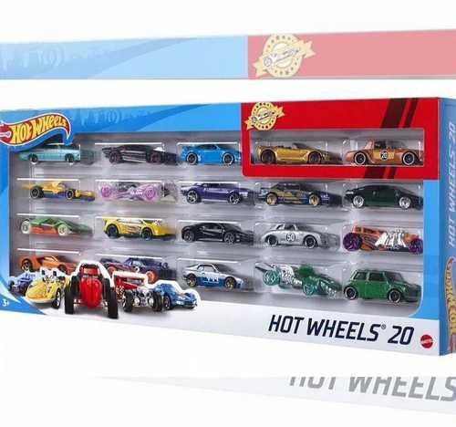 Подарочный набор из 20 машинок Hot Wheels