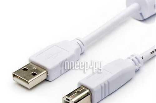 ATcom USB 2.0 AM/BM 1 Ferrite 80cm White AT6152
