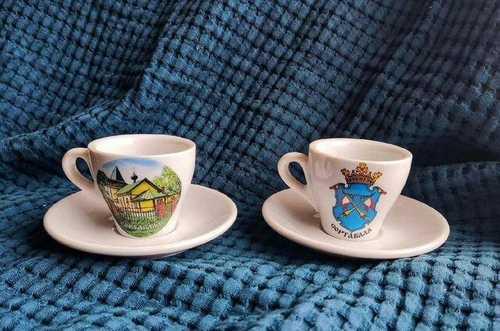 Чайная кофейная пара сувенир из Карелии, Сортавала