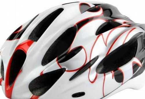 Шлем вело детский, MV16, красный в полоску 600003