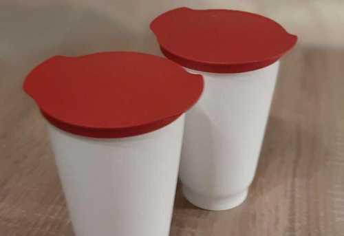 Tupperware стаканы с крышками, 2 шт