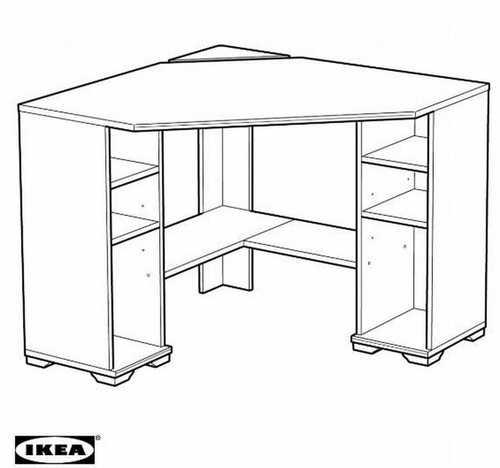 Угловой письменный стол IKEA