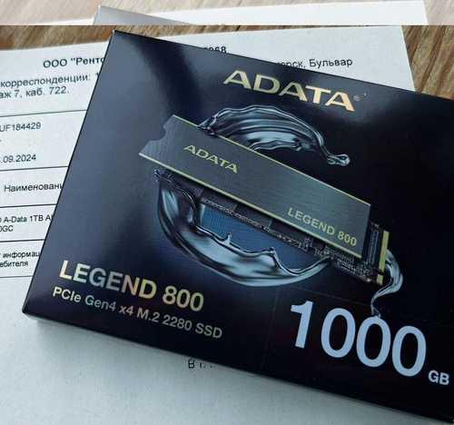 SSD adata legend 800 на 1тб (aleg-800-1000GCS)