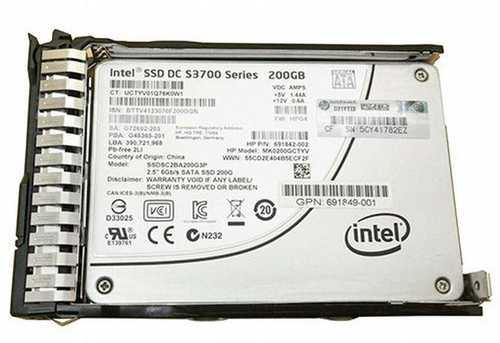 Накопитель SSD HPE 800GB 6G 2.5" SATA, 691868-B21