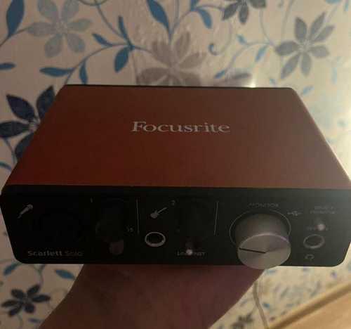 Звуковая карта focusrite scarlett solo 2nd gen