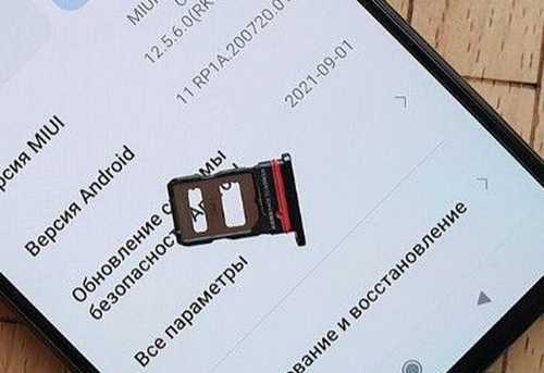 Лоток симкарты Xiaomi 11t черный