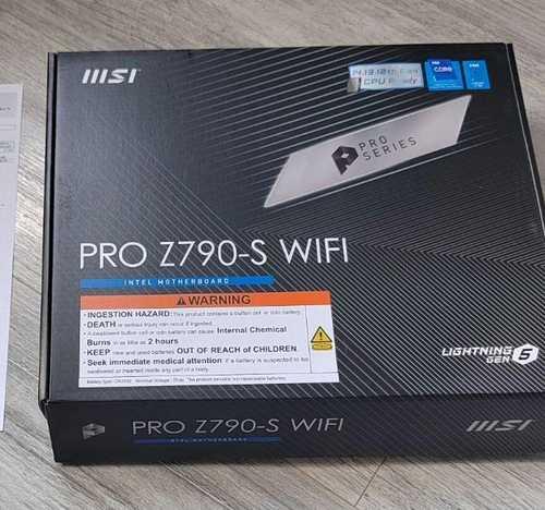 Msi pro z790 s wifi ddr5 Новая