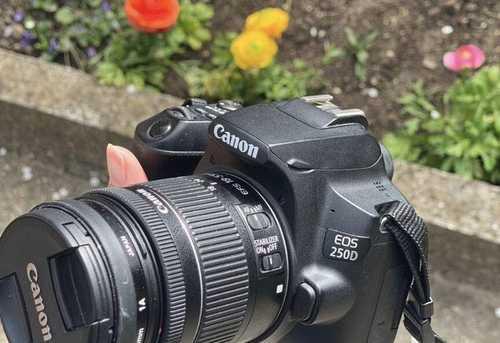 Зеркальный фотоаппарат Canon 250D 18-55kit