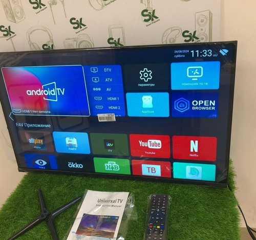 Телевизор 32" SMART TV новый прм2