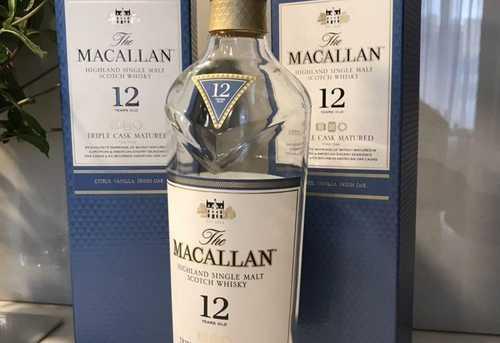 Пустая коробка и бутылка Macallan 12, 07л