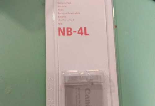 Аккумулятор canon nb 4 l