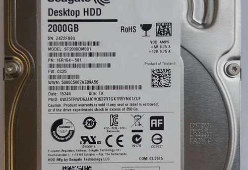 Жесткий диск 2 тб Seagate Desktop HDD