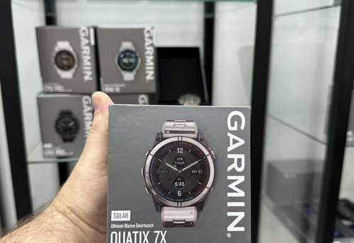 Garmin quatix 7x solar titan новые,гарантия