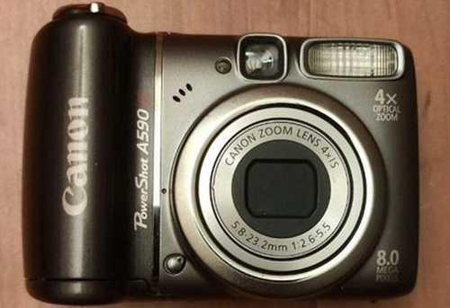 Компактный фотоаппарат Canon PowerShot A590 IS