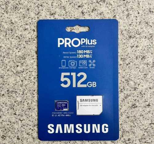 Карта памяти Samsung ProPlus 512 Гб