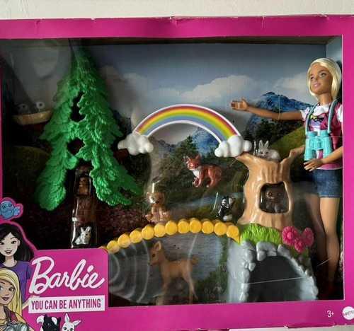 Barbie Исследовдикой природы кукла +аксессуGTN60