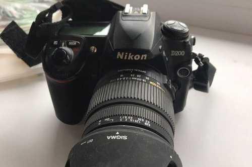 Зеркальный фотоаппарат nikon D200