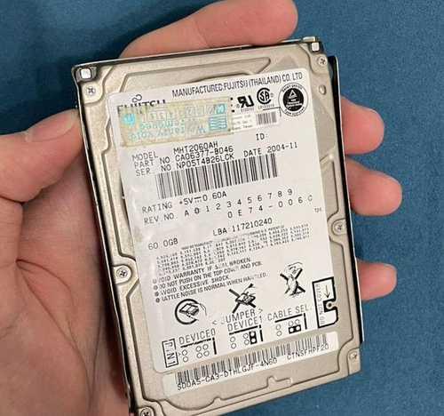 Жесткий диск Fujitsu MHT2060AH 60Gb 5400 IDE 2,5"