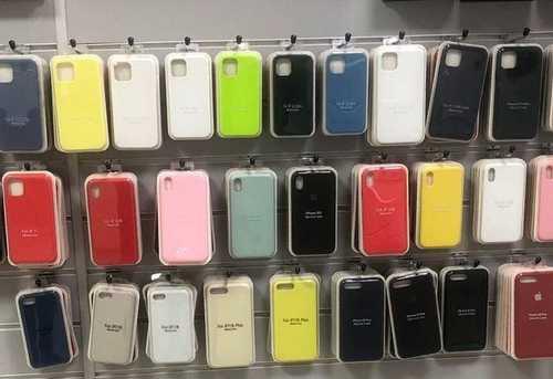 Чехлы silicon case для iPhone 6s-12pro max лот