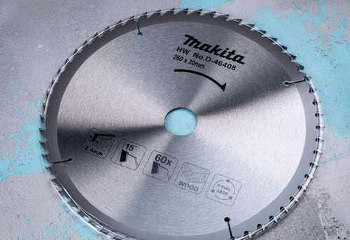 Makita D-46408 Диск по дереву 260x2,4x30,0 mm; Z60