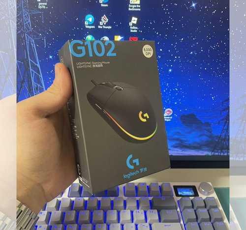 Игровая мышь Logitech G102 lightsync