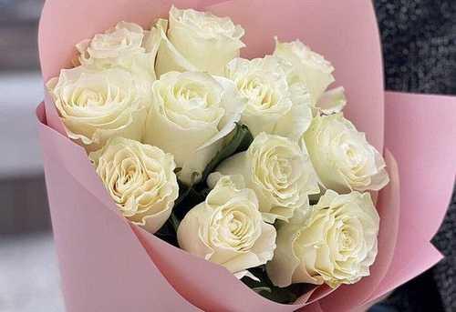 Белые розы букет СПБ Самовывоз Доставка Цветы